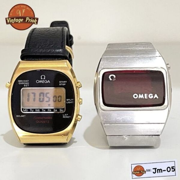 VTG Bundle 2pcs Omega Speedmaster Quartz & Switzerland Time Computer ...