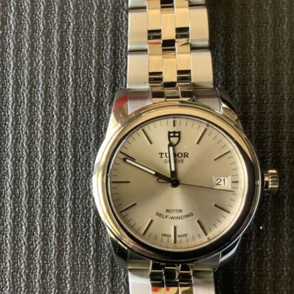 Tudor Glamour Watch 36mm Stainless Steel Model 55000 | WatchCharts