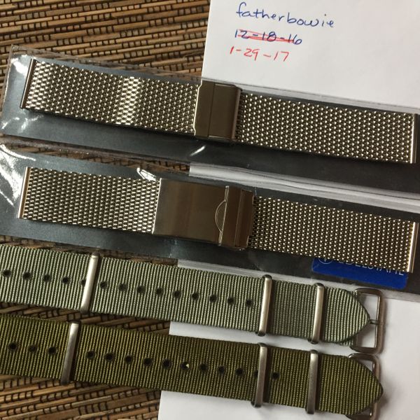 [WTS] 20mm Vollmer mesh bracelets + 20mm Maratac Zulu NATO straps ...