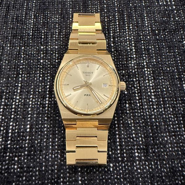 Tissot PRX 35 mm Gold-Tone | WatchCharts Marketplace