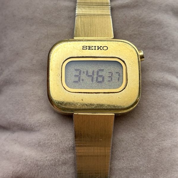 Vintage Seiko Ladies Digital Watch L221-4009 Gold Tone Rare - New ...