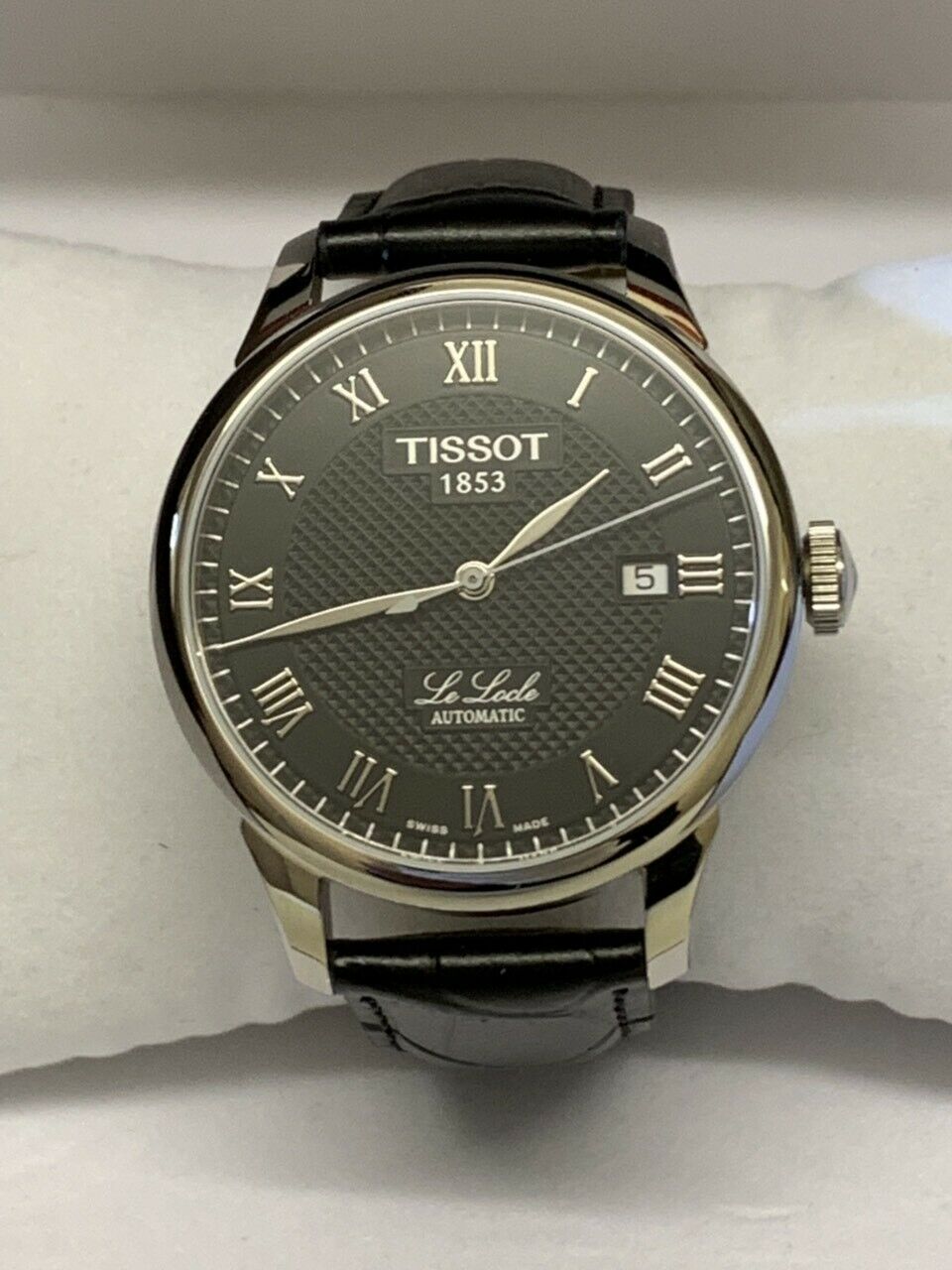 TISSOT - T41.1.423.53 - Le Locle Automatic Black Dial Men's Wa Men's ...