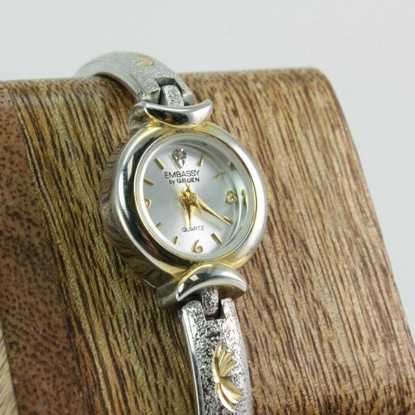 Embassy By Gruen Two Tone Stainless Steel Ladies Watch W1788 ...