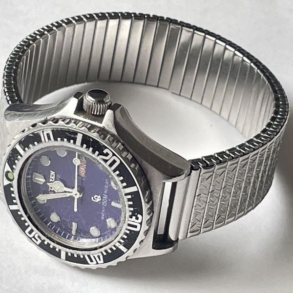 Citizen Ladies Day Date Diver 150m Watch 4-753321 Y Blue Dial 30mm Case ...