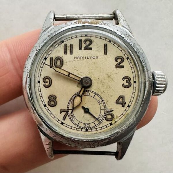 RARE WWII HAMILTON 987A LEND LEASE USA FOR USSR Watch Military WW2 VTG ...