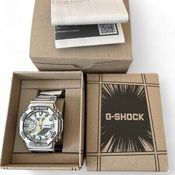 Casio G-SHOCK GA-2100MNG-7AJR MANGA THEME Men's Watch Octagon White ...