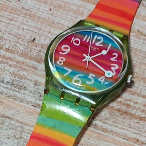 Swatch-2003 Color The Sky GS124 Rainbow Unisex Vintage working needs ...