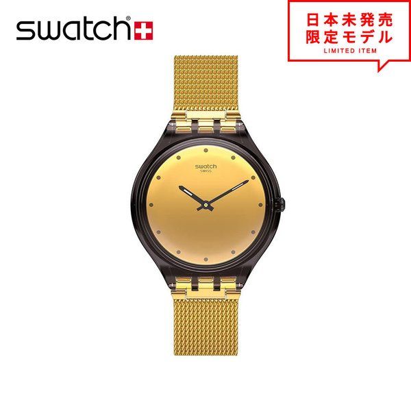 Swatch Swatch Ladies Watch Wrist Watch SVOC100M Gold Overseas Limited ...