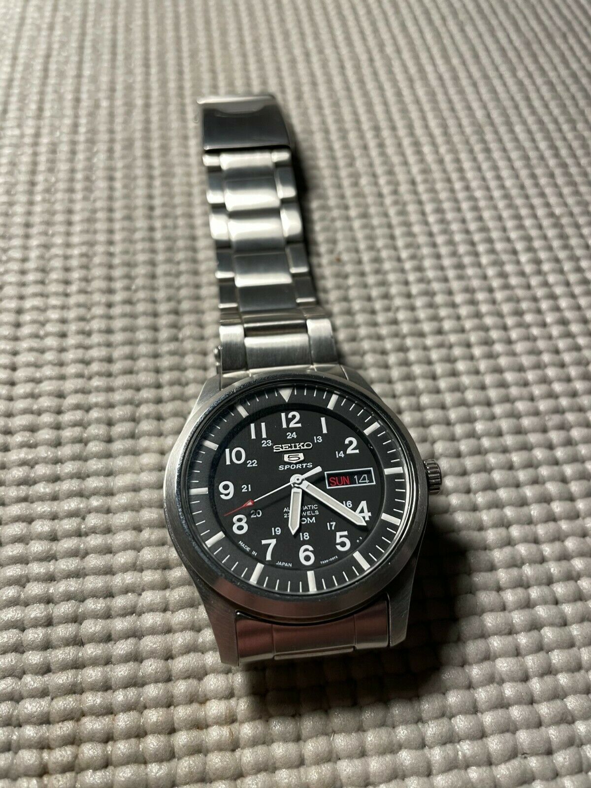 Seiko 5 Sports Men's Black Watch - SNZG13 - Original Owner w/ Box - L ...