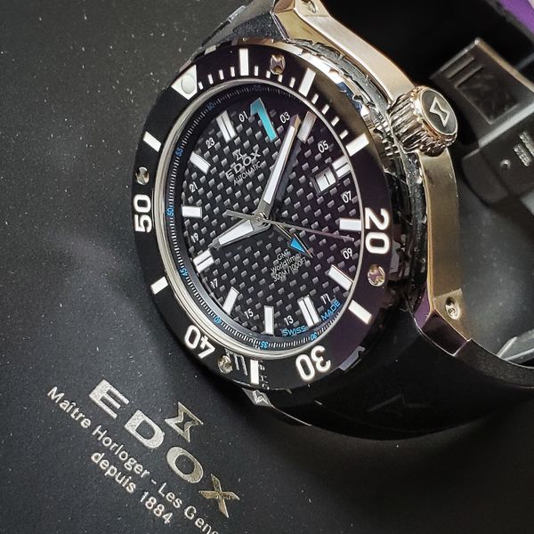 FS: EDOX Diver GMT Ceramic bezel | WatchCharts Marketplace
