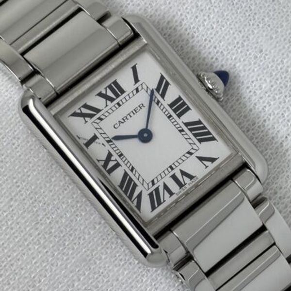 Cartier Tank Must Steel Quartz Ladies Watch Small Model 22mm WSTA0051 ...
