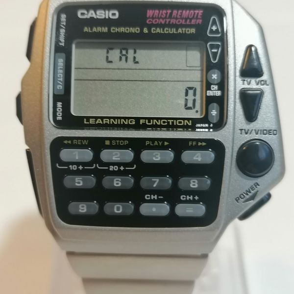 VINTAGE CASIO CMD-40 1174 TV Remote Controller Digital Calculator Watch ...