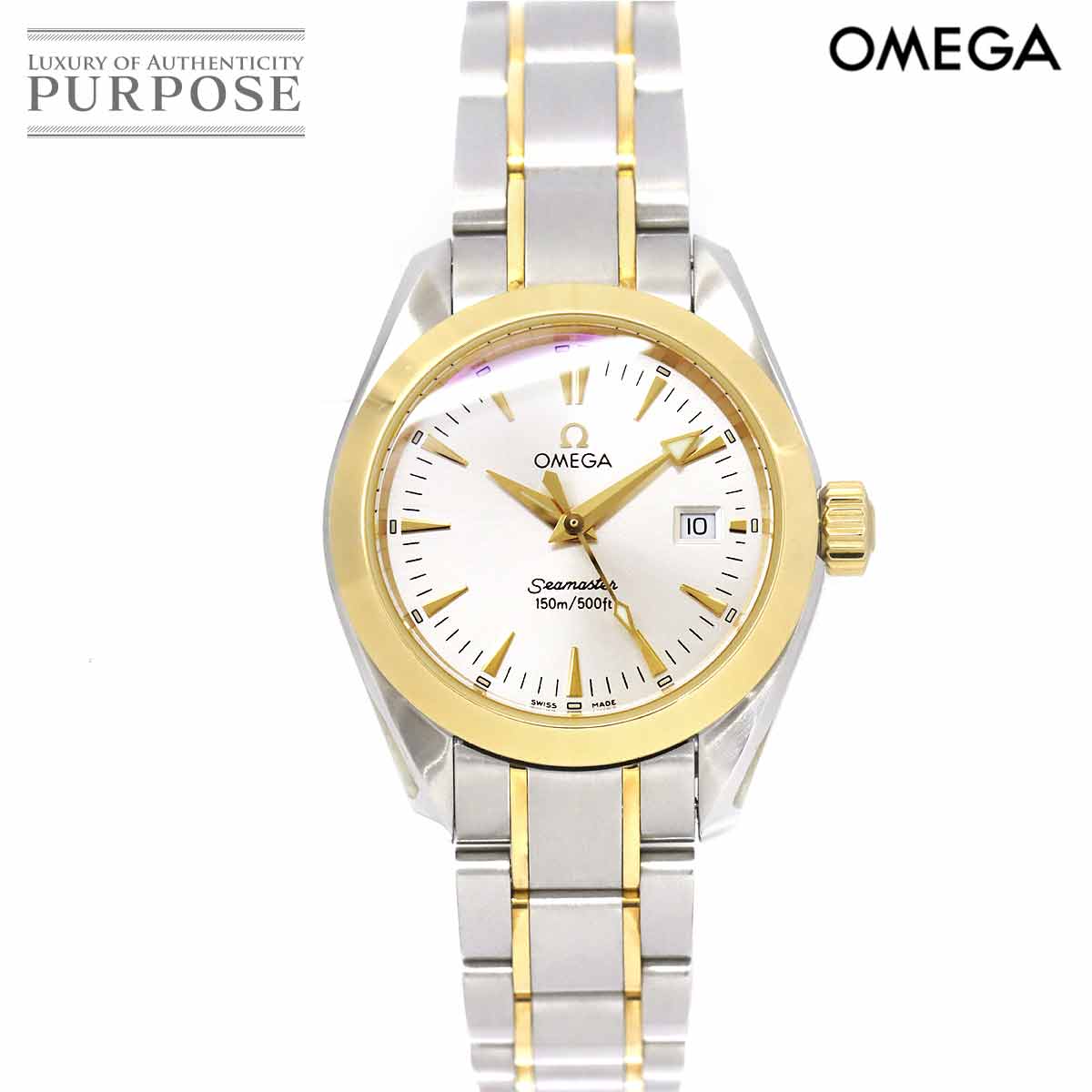 [Battery replaced] Omega OMEGA Seamaster Aqua Terra Combi 2377 30 ...