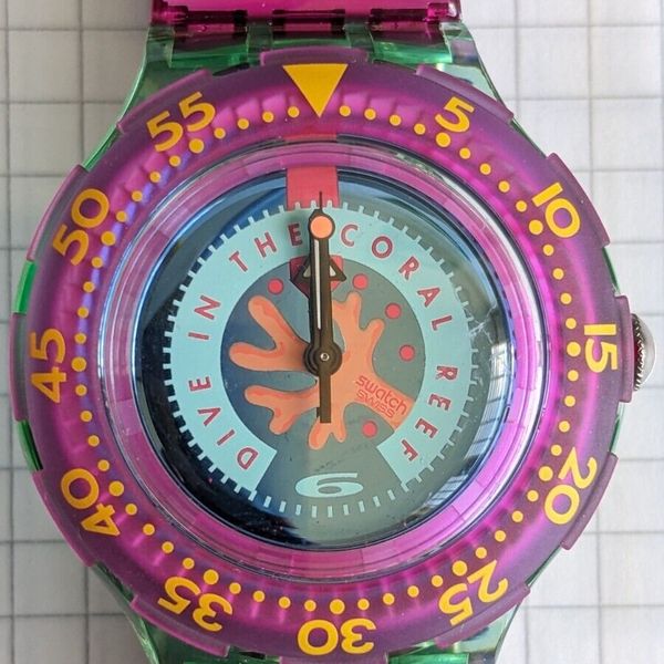 Swatch Scuba 200 - 1994 - SDG102 "Cherry Drops" - Nuovo mai indossato - Perfetto | WatchCharts