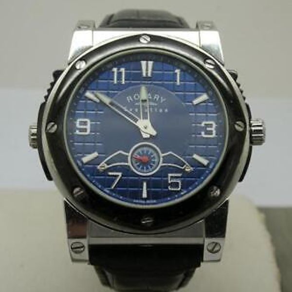 Rare Men's Swiss Rotary Evolution Double Dual Face Reverso Reversible ...