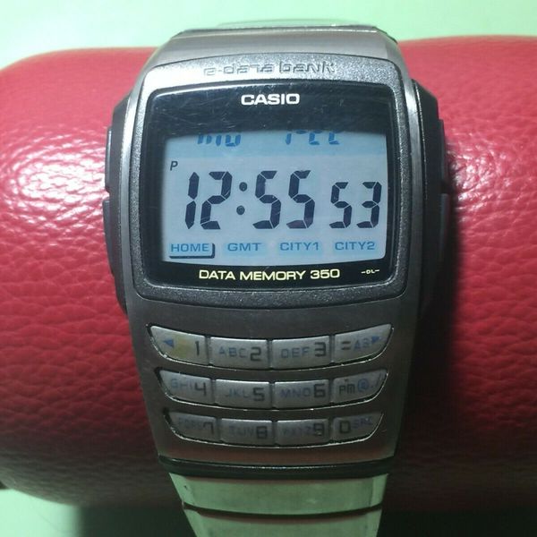 1990's Casio Data Bank Data Memory 350 Digital Watch Working And Keeps ...