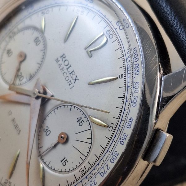 old VINTAGE MEN'S watch ROLEX MARCONI chronograph ,manual wind ...