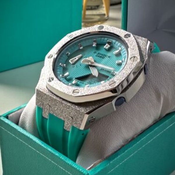 Custom Tiffany Blue G-Shock Casio Casioak GMAS2100 | WatchCharts ...