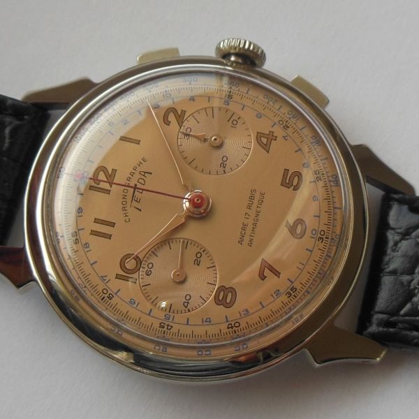 FS: VINTAGE TELDA CHRONOGRAPHE; SERVICED VENUS 188 MOVEMENT | WatchCharts