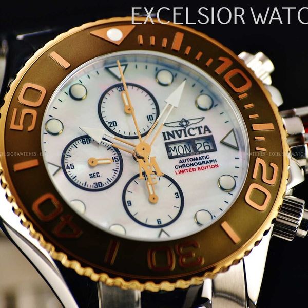 INVICTA SWISS GRAND DIVER MASTERPIECE MODEL 45155 AUTO CHRONO 7750 25J ...