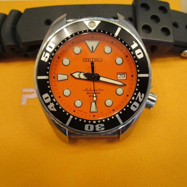 FS Seiko Sumo SBDC005 Orange Dial with Sapphire Crystal, Bracelet and ...