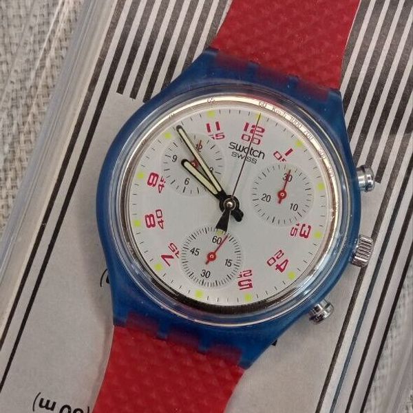 SWATCH WATCH SCN103 JFK CHRONOGRAPH 1991 ORIGINAL | WatchCharts