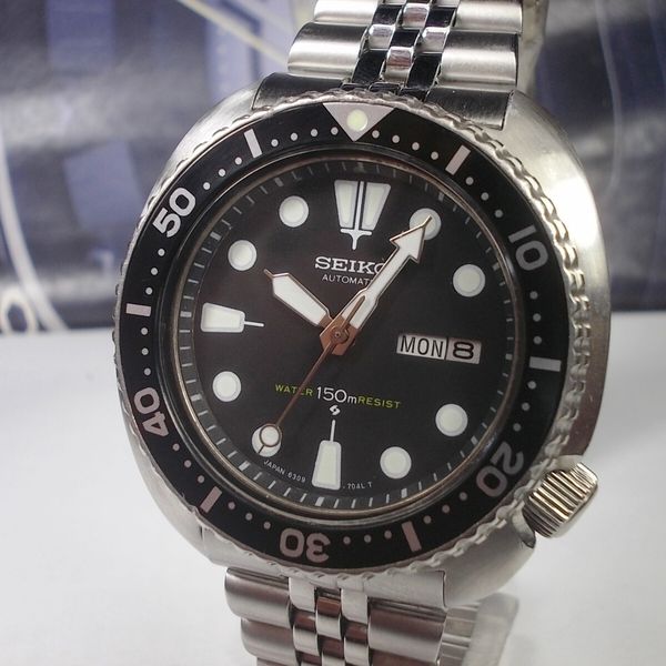SEIKO 150M DIVERS 'TURTLE' DAY/DATE AUTOMATIC MENS WATCH 6309-7040 (SN 753879) | WatchCharts ...