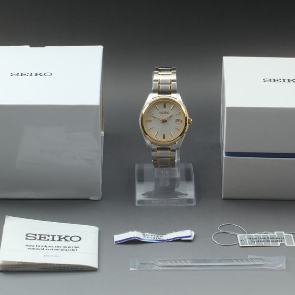ã Top Mint Full Setã Seiko Essentials SUR312 6N52-00A0 Gold Two Tone ...