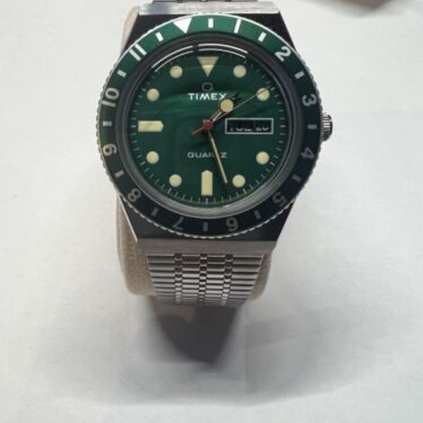 Timex Q Reissue Green | WatchCharts Marketplace