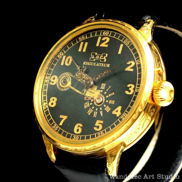 Vintage Men's Wristwatch Regulateur Mens Watch Louis Ulysse Chopard LUC ...