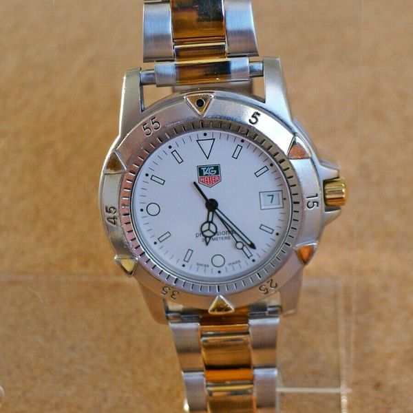 TAG HEUER PROFESSIONAL 1500 Mens Diver T/T Granite Dial Watch Ref. 955 ...