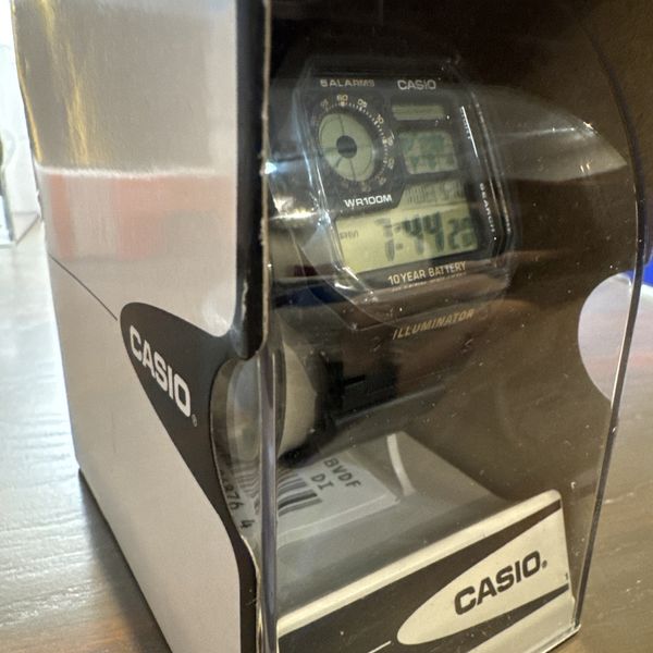 Casio AE-1200WH-1B World Time Digital Black Resin Watch | WatchCharts Marketplace