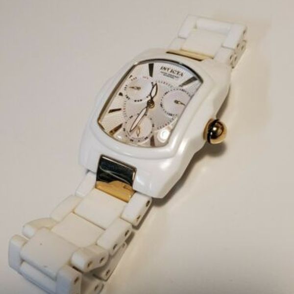 Invicta 6301 Lupah Collection Chronograph Watch Ladies White ...