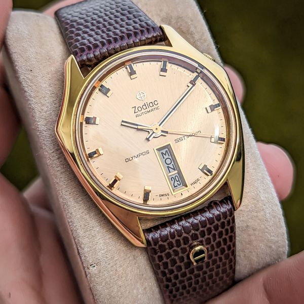 [WTS] Rare Zodiac Olympus SST 36000 - Hi-Beat Automatic - Gold Plated - 1970s Swiss --- Only 499 ...