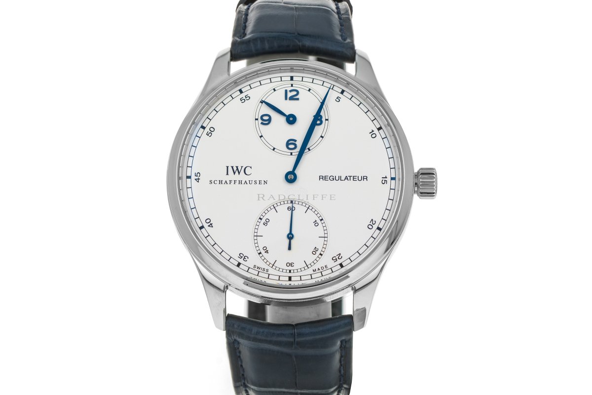 IWC IW544401 Portuguese Regulator Factory Serviced Stainless Steel ...