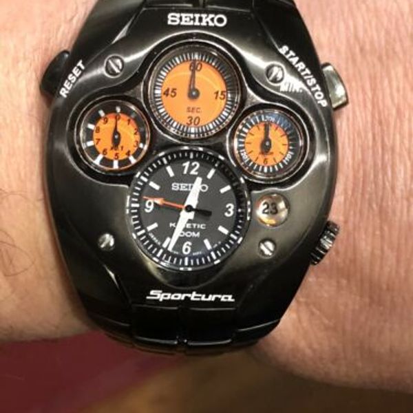 SEIKO Sportura Kinetic Chronograph -Limited Edition 9T82-0AF0 ...