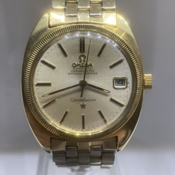 Men's Retro Automatic Wind Omega Constellation Wrist Watch ...