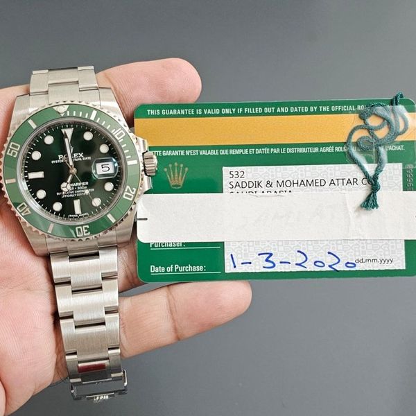 (RARE) NEW 2020 Rolex Submariner 116610LV (Full Stickers + Bar Code ...