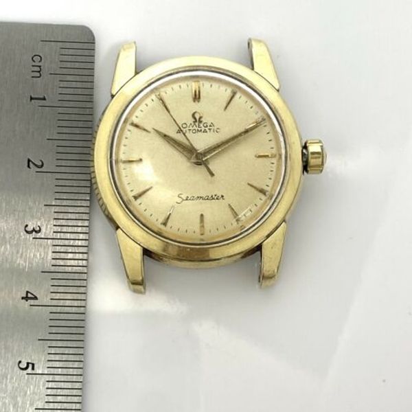 OMEGA SEAMASTER (GOLD Top Steel Back) GOOD WORKING/AUTOMATIC CALIBER ...