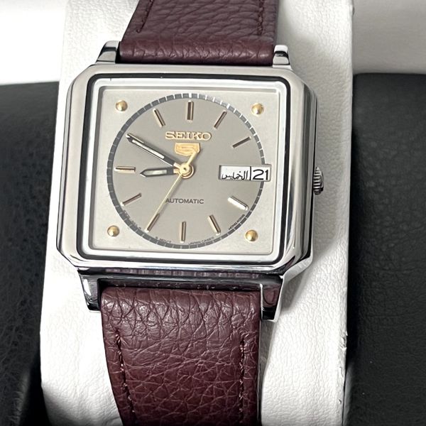 Seiko 5 Automatic 6309 546A Grey Square TV 37MM Dial Day Date Vintage Watch | WatchCharts ...