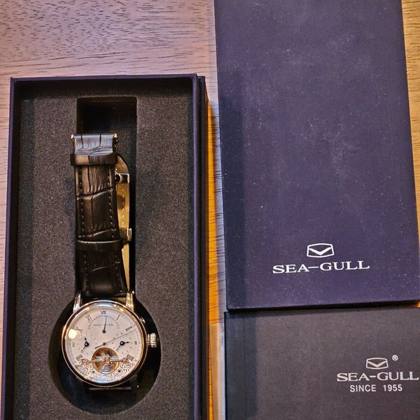 Seagull Dual Time Zone High Flywheel Crown Automatic Watch 819.380 ...