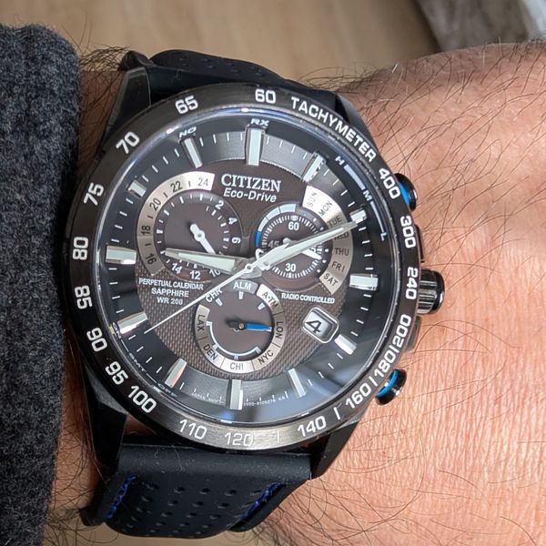 Citizen Eco-Drive Radio Controlled Chrono Sapphire Glass A.TAT4007-54E ...