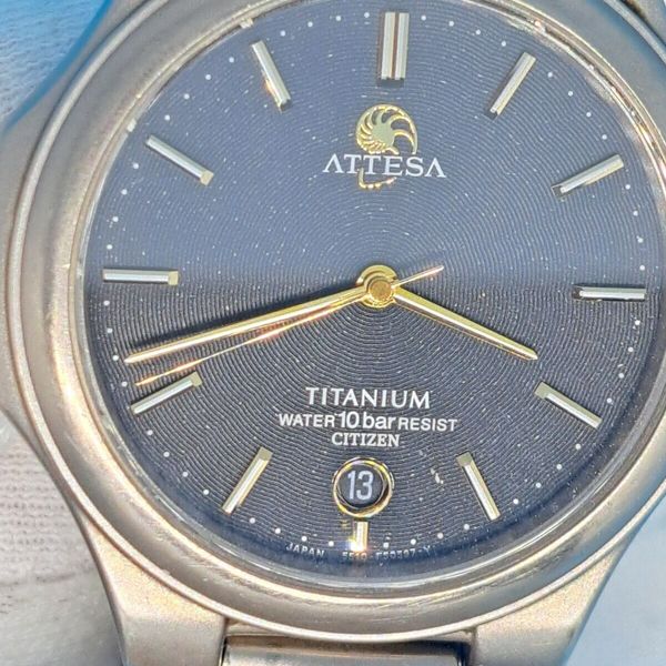 Vintage CITIZEN ATTESA TITANIUM ANALOGUE WATCH 5510 ANTIMAG 4800 ...