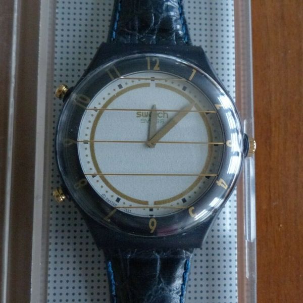 Swatch Pager James Choice PAT 101 1992 but never worn. Case , papers ...