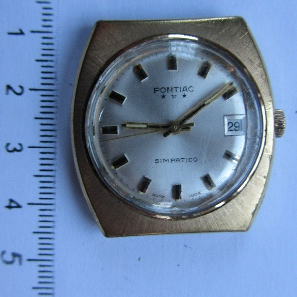 Vintage watch, PONTIAC SIMPATICO, does not work. | WatchCharts Marketplace