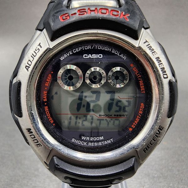 Casio G-Shock Watch Men 46mm Black Dial Black Tone Digital Solar GW ...