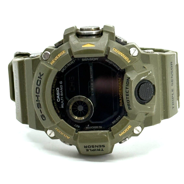 Casio G-Shock Rangeman 3410 GW-9400 Green 202A099E Triple Sensor Mens Watch (B) | WatchCharts ...