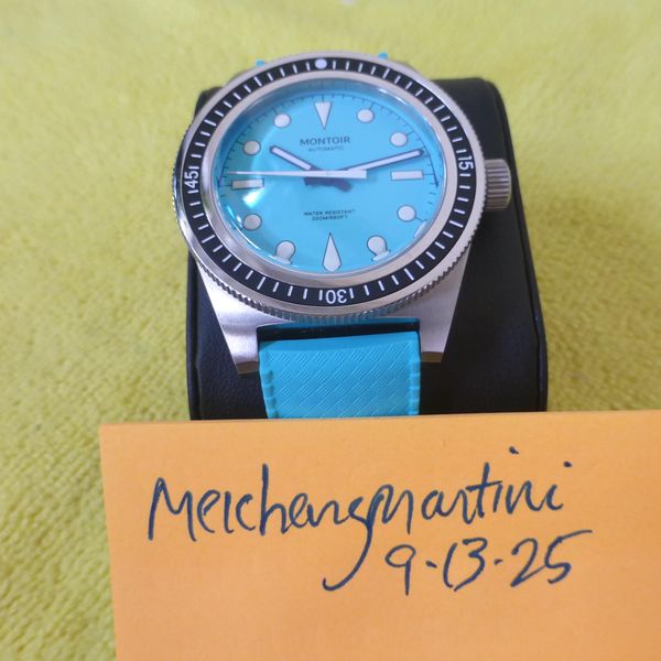 [WTS] Montoir Dive Watch in Cyan Color, Microbrand | WatchCharts ...