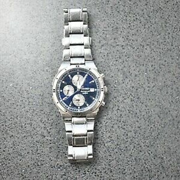 Seiko Chronograph Alarm 7T62-0FY0 Quartz Men's Watch | WatchCharts ...