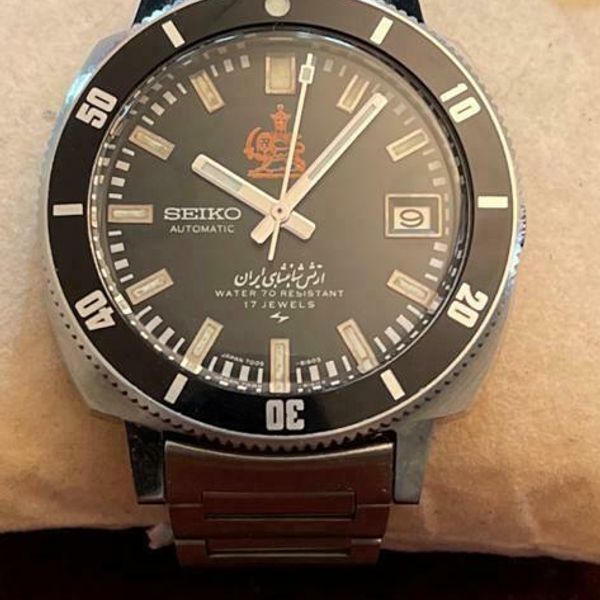 UNWORN__NEW___ Rare Vintage Seiko Diver 7005-8140 Iranian Royal ...